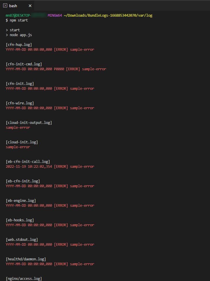Elastic Beanstalk のバンドルログからエラーのみを抽出する簡易アプリを作ってみた | DevelopersIO