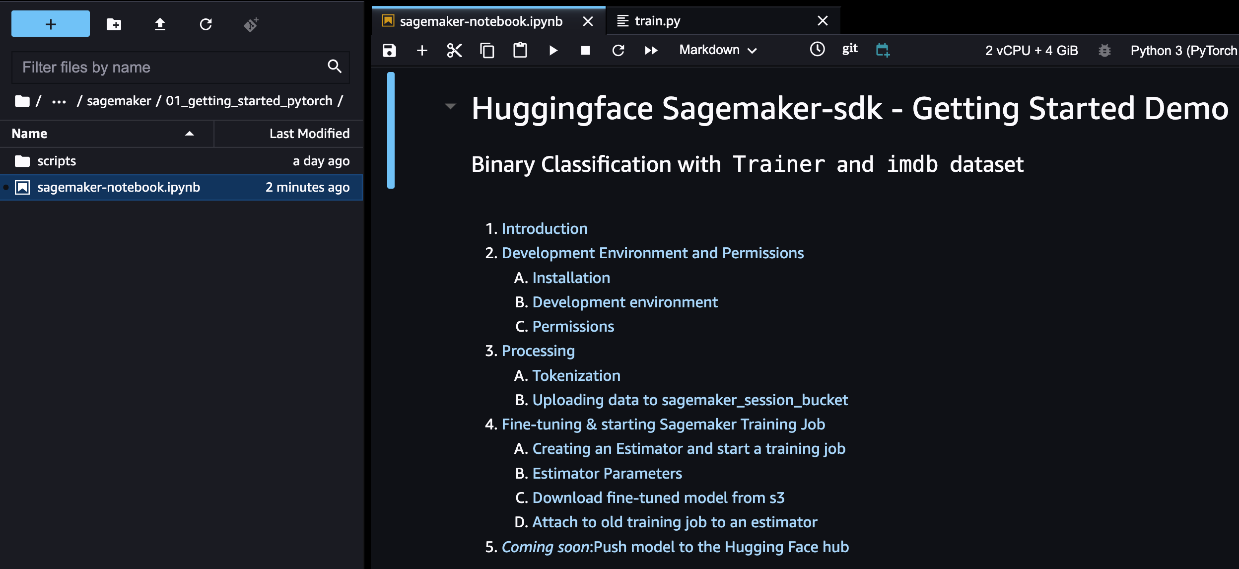 SageMaker StudioからSageMaker SDK経由でHugging Faceモデルを呼び出してファインチューニングを実行する | DevelopersIO